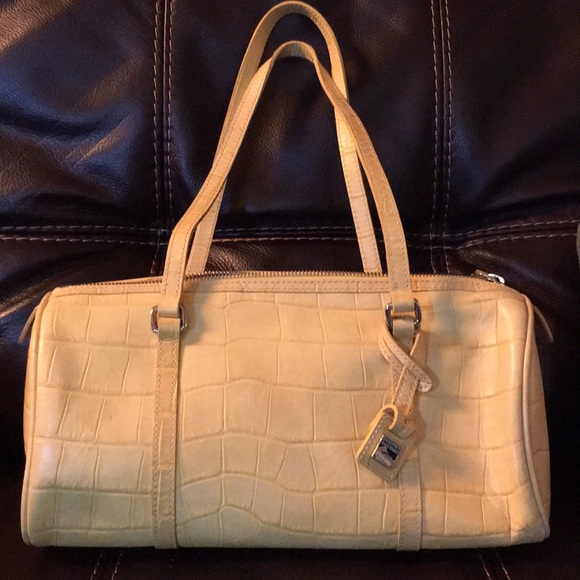 Dooney & Bourke | Bags | Rare Yellow Dooney Bourke Tote Bayou ...
